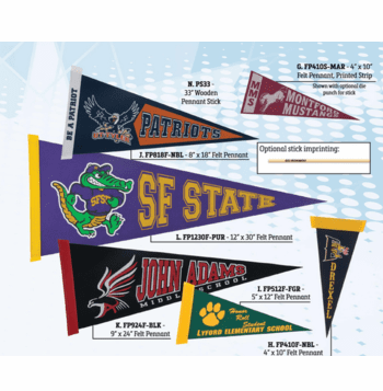 Custom Pennants - Personalized Pennants - Trophy Central