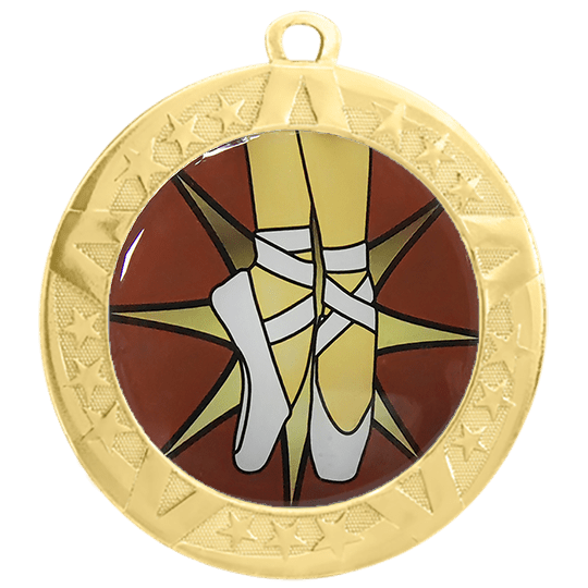 Gold Dance Medal (2 inch, T Series) | Dance Medals