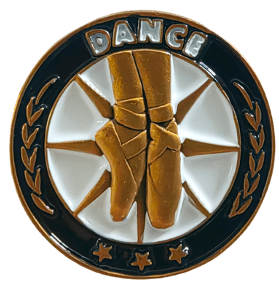 Dance Gold Enamel Lapel Pins | TrophyCentral