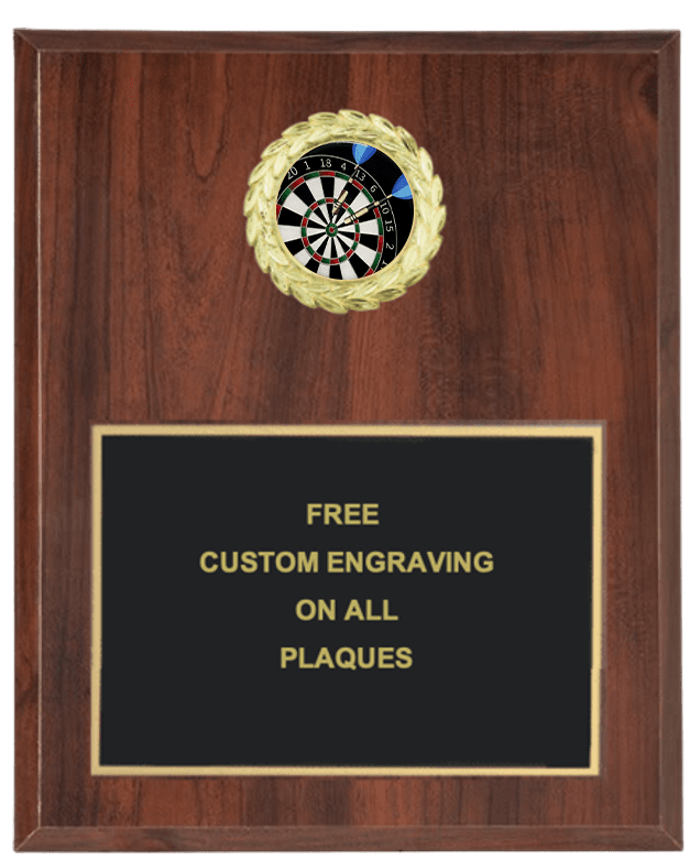 Beautiful Darts Insert Plaque from TrophyCentral