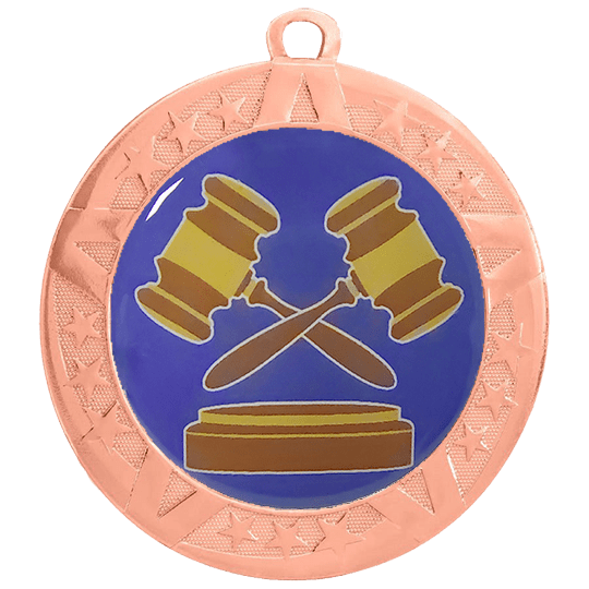 Bronze Debate Medal (2 inch, T Series) | Dance Lapel Pins