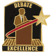 Debate Pins, Debate Lapel Pin