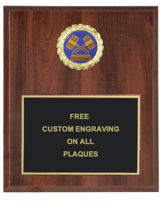 Beautiful Debate Insert Plaque from TrophyCentral
