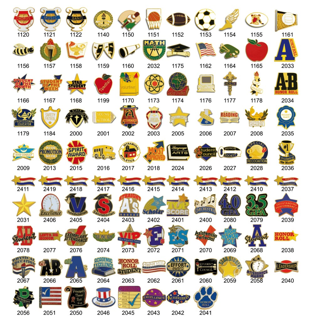 School Pins and Awards - School Award Pins