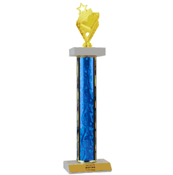 Marble Platform Trophies with Cornhole Figure