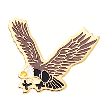 Eagle Lapel Pin - Color Finish