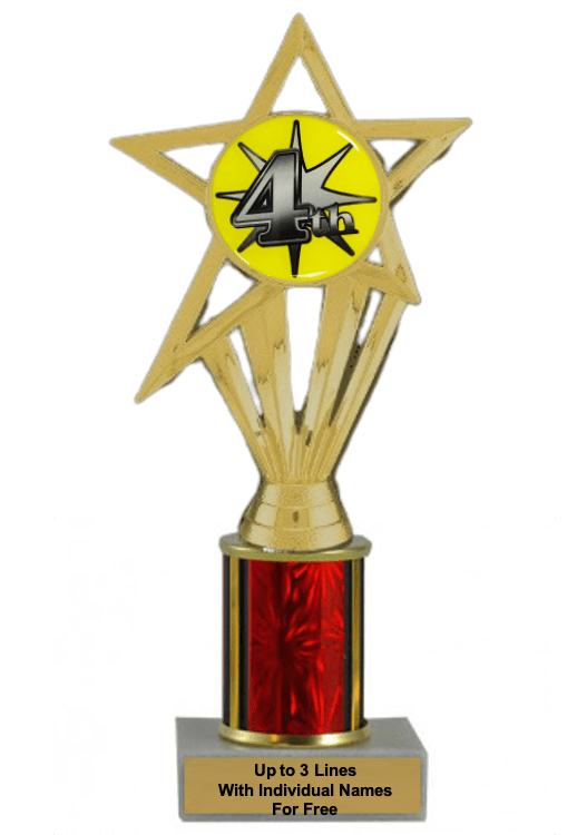 Economy Column Insert Trophy - 4th Place | TrophyCentral