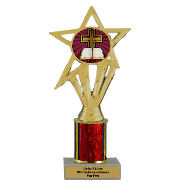 Economy Column Insert Trophy - Cross | TrophyCentral