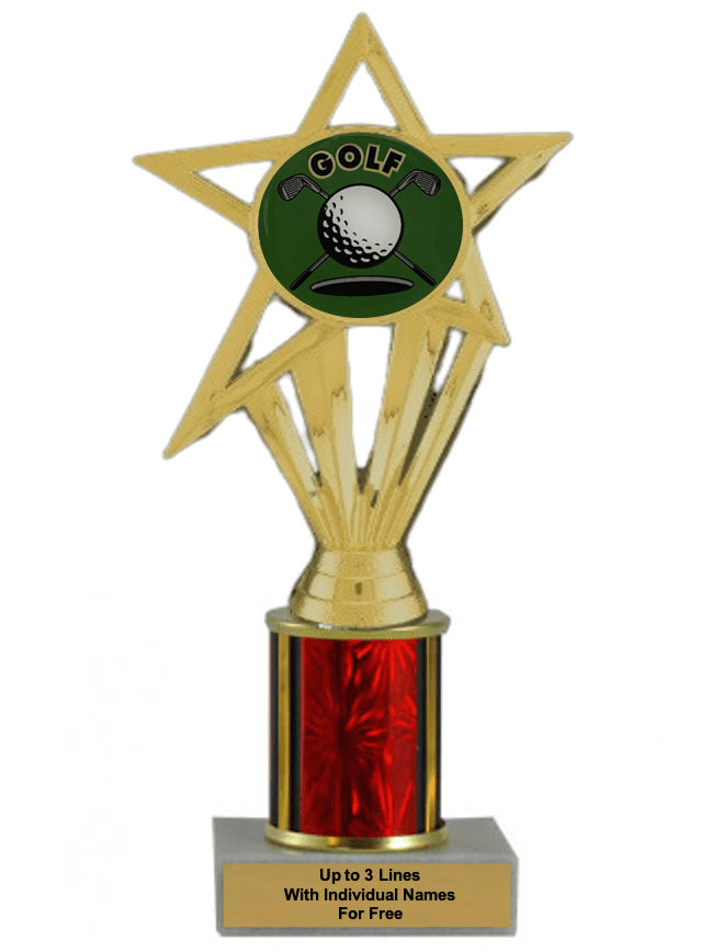 Economy Column Insert Trophy - Golf | TrophyCentral