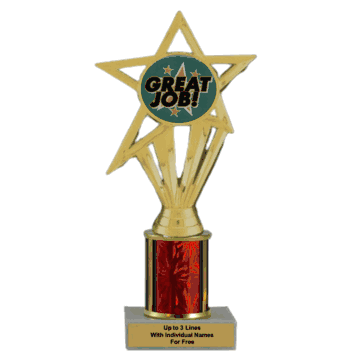 Economy Column Insert Trophy - Great Job | TrophyCentral