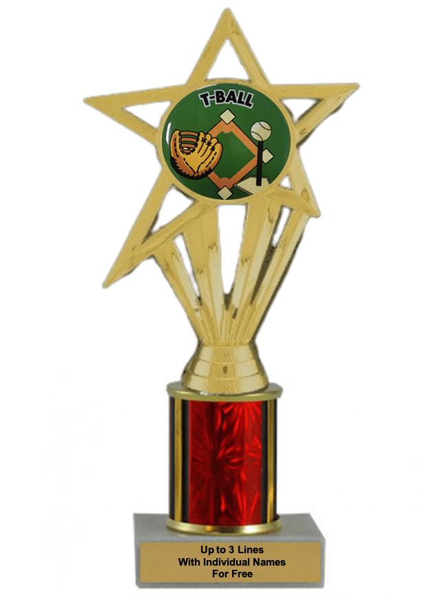 Economy Column Insert Trophy - T-Ball | TrophyCentral