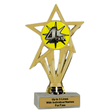 Budget Insert Trophy - 4th Place | TrophyCentral