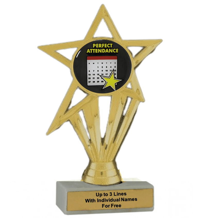 Budget Insert Trophy - Perfect Attendance | TrophyCentral