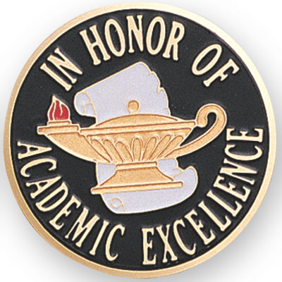 In Honor Of Academic Excellence Medal Inserts (2" Etched) | TrophyCentral