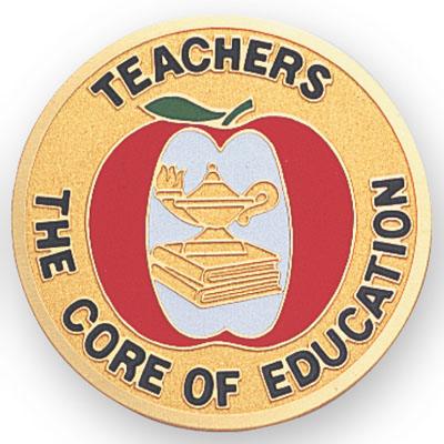 Teachers The Core Of Education Medal Inserts (2" Etched) | TrophyCentral
