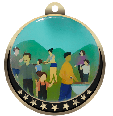 Colorful Family Reunion Insert Medals | TrophyCentral