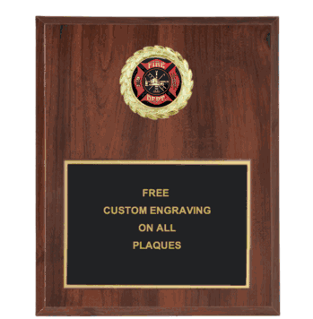 Beautiful Fire Department Insert Plaque from TrophyCentral