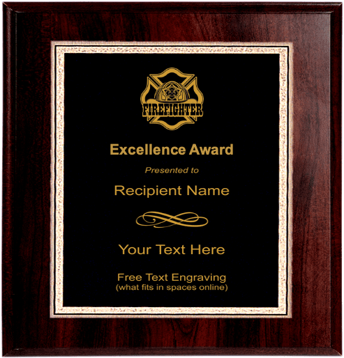 Fire Department Plaques, Fire Department Award Plaque | TrophyCentral