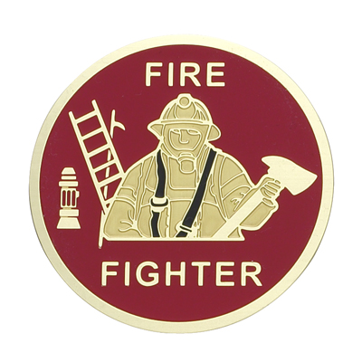 Fire Fighter Medal Inserts (2" Etched) | TrophyCentral