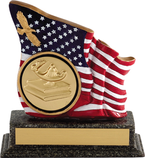 American Flag Awards With Subject Insert | TrophyCentral