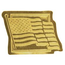 Flag (Die Cut) Embossed Certificate Seals