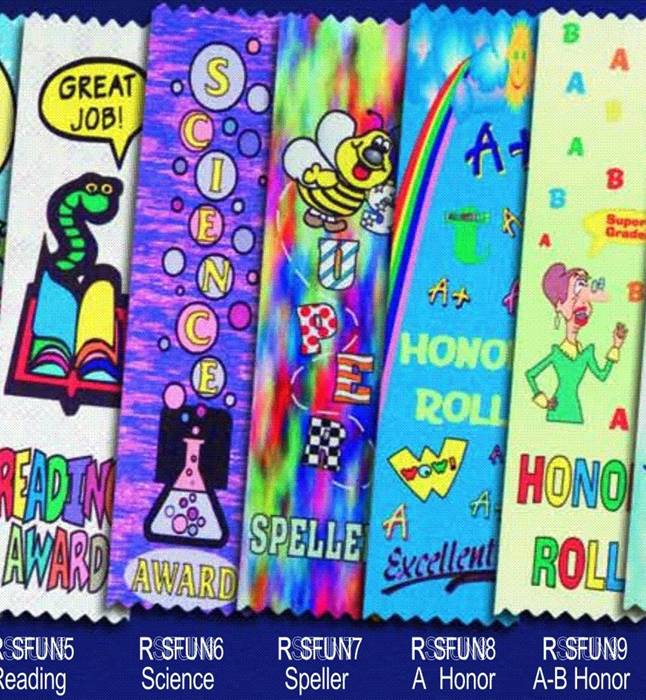Fun School Award Ribbons, Fun Ribbons School