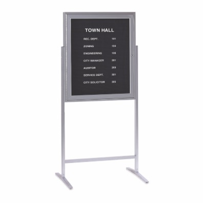 Sentry Freestanding Letterboard, Model pa13630b-bk | TrophyCentral