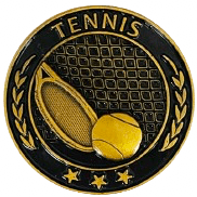 Gold Tennis Enamel Lapel Pins | TrophyCentral