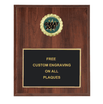 Beautiful Great Job Insert Plaque from TrophyCentral