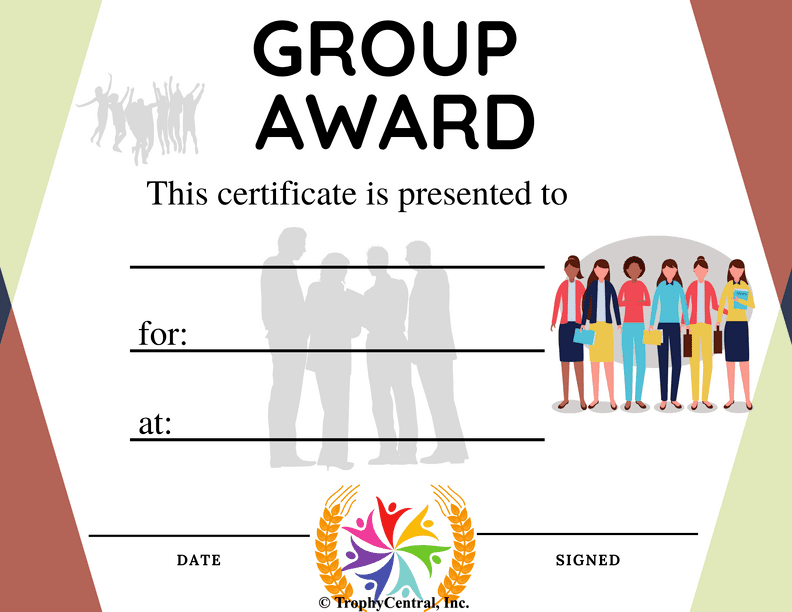 Free Group Award Certificate | Free Templates