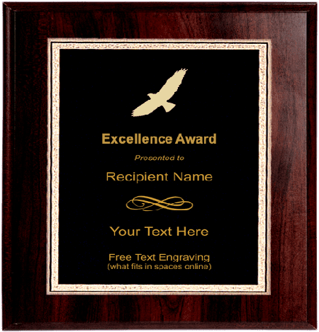 Hawk Plaques, Hawk Award Plaque | Mascot Plaques