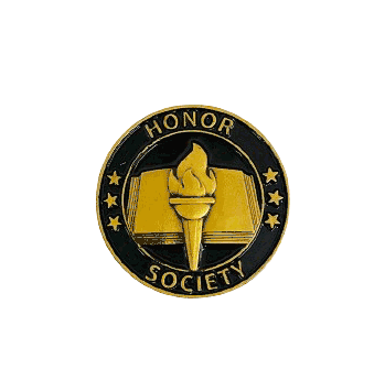 Honor Society Gold Enamel Lapel Pins | TrophyCentral