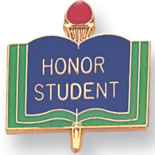 Honor Student Pins, Honor Student Lapel Pins from TrophyCentral