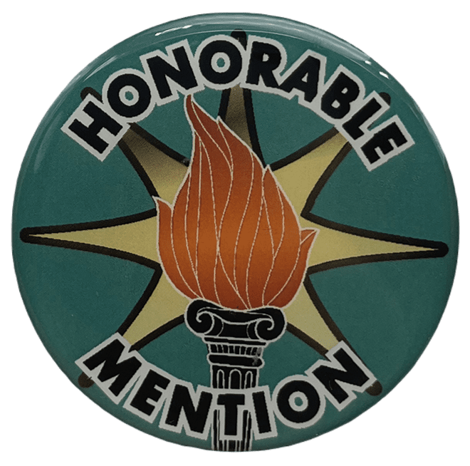 Colorful Honorable Mention Epoxy-Covered Insert Decals | TrophyCentral