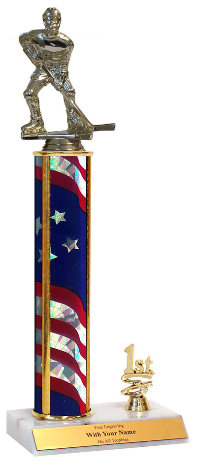 Hockey 1st, 2nd and 3rd Place Trim Trophies | Hockey Trophies