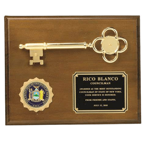Key to the City Plaque, Plaque with Keys to the City | TrophyCentral