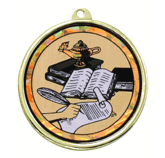 Lamp of Learning Medals - Classic Academic Achievement Awards