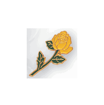 Yellow Rose Flower Pin | Yellow Rose Pins