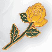 Yellow Rose Flower Pin | Yellow Rose Pins