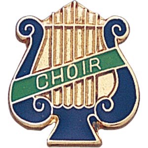 Lyre - Choir Pins, Choir Lapel Pins from TrophyCentral