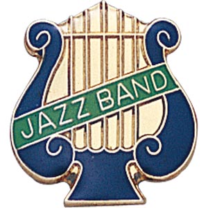 Lyre - Jazz Pins, Jazz Lapel Pins from TrophyCentral