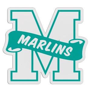 M-Shaped Custom Letter Magnet / Badge | TrophyCentral