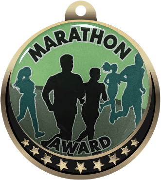 Colorful Marathon Insert Medals | TrophyCentral