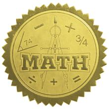 Math Certificate Seals