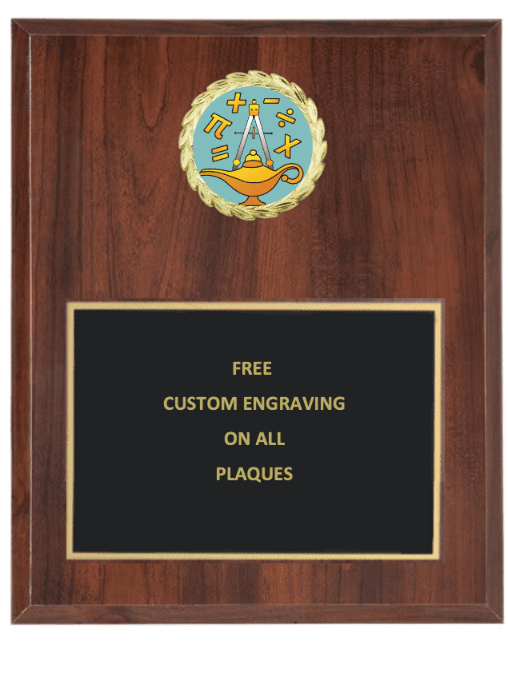 Beautiful Math Insert Plaque from TrophyCentral