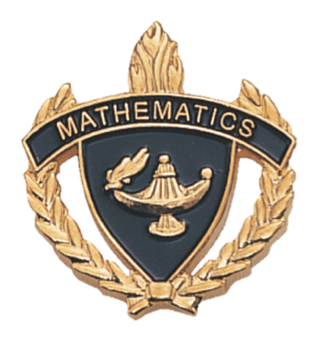 Math Award Pin, Mathematics Lapel Pin, Math Pins