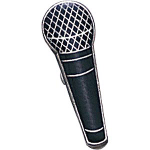 Microphone Pins, Microphone Lapel Pin | TrophyCentral
