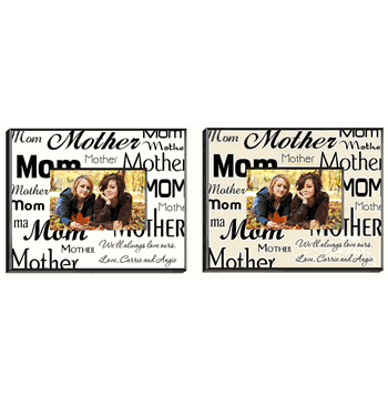 8" x 10" Mom-Mother Personalized Photo Frame | TrophyCentral