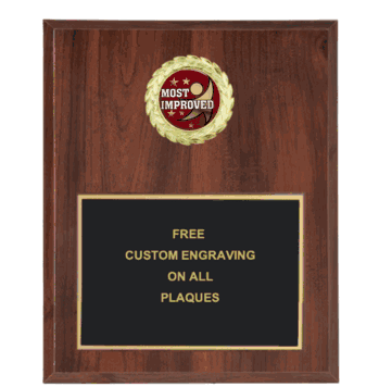 Beautiful Most Improved Insert Plaque from TrophyCentral