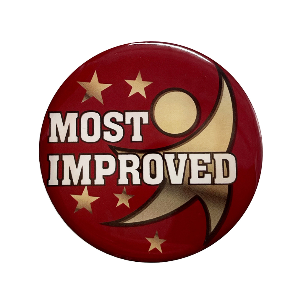 Colorful Most Improved Epoxy-Covered Insert Stickers | TrophyCentral